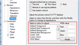 PuTTY修改默认颜色样式教程 -PuTTY中文站